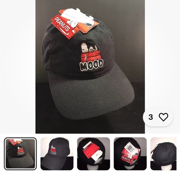 Peanuts | Accessories | Peanuts Snoopy Ball Cap Hat Mood Dog House ...